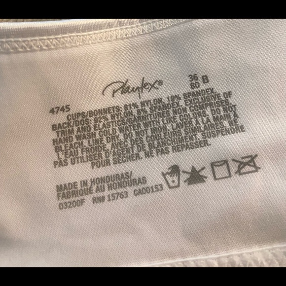 Playtex | Intimates & Sleepwear | Nwot Playtex 4745 White Pretty ...